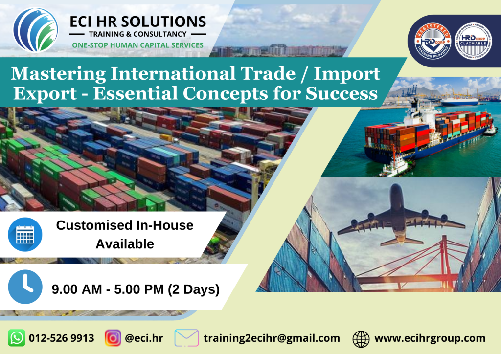 Mastering International Trade Import Export - Essential Concepts for Success - ECI HR Solutions ...