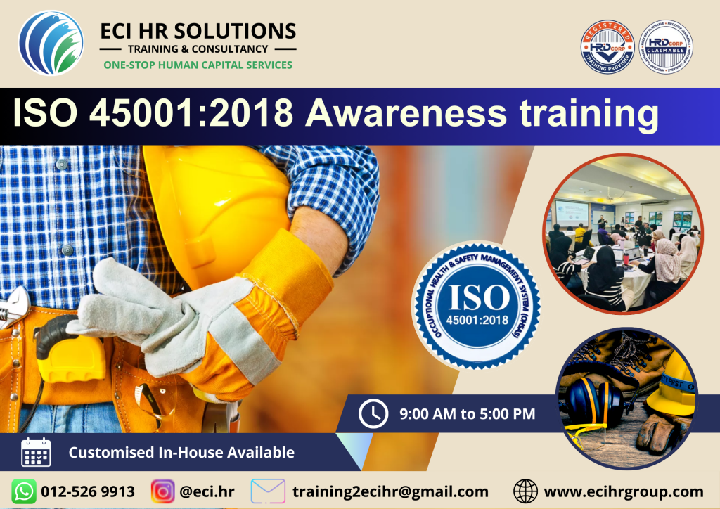 ISO 45001:2018 Awareness training - ECI HR Solutions | Training ...