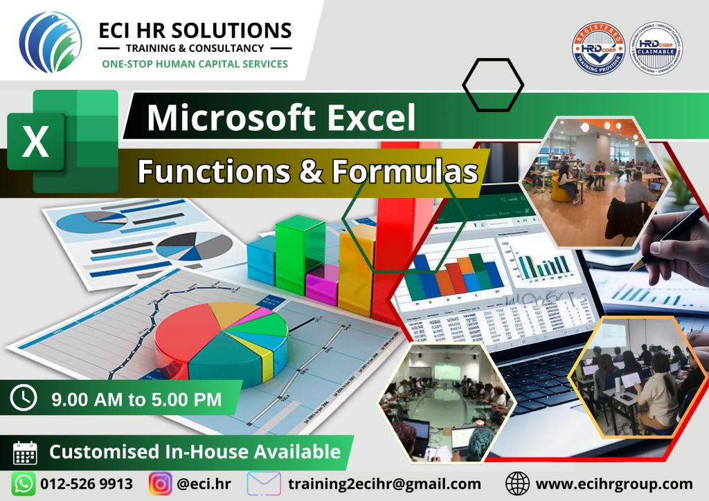 Microsoft Excel - Functions & Formulas - ECI HR Solutions | Training & Consultancy